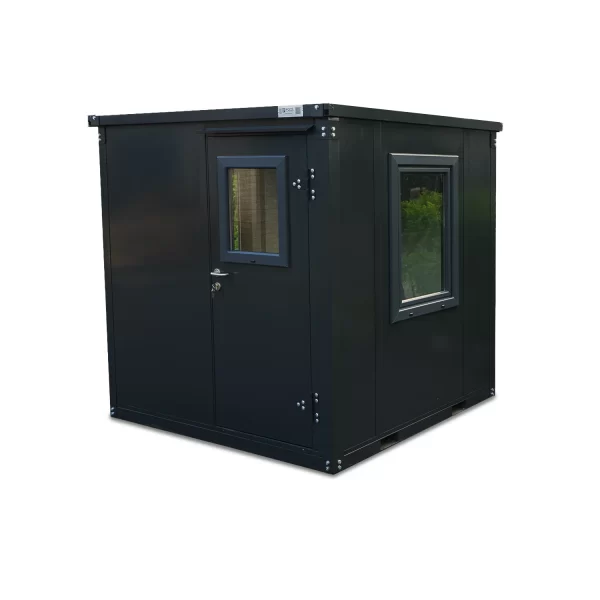 Conteneur Bureau noir 2 x 2 mètres – GROUPE DE SOCIETES CONTAINERS